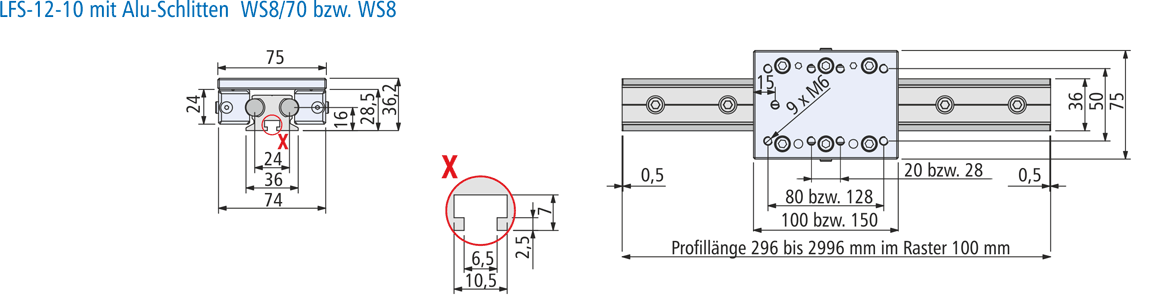 isel Germany GmbH - Free CAD models - Linear guide rails LFS-12-10 - TraceParts